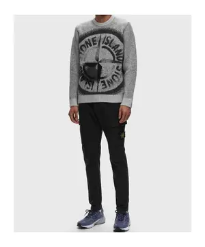 Stone Island Logo-patch Tapered Trousers