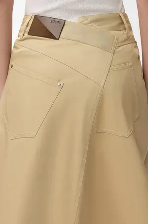 Loewe Irregular Hem Midi Skirt