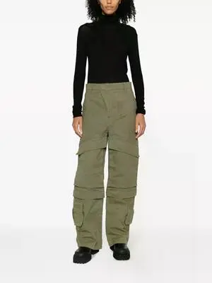 ENTIRE STUDIOS Khaki Cotton Cargo Trousers