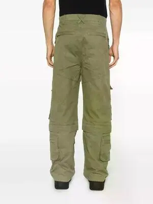 ENTIRE STUDIOS Khaki Cotton Cargo Trousers