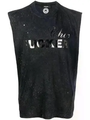 Dsquared2 Slogan-print Cotton Tank Top