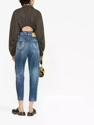 Dsquared2 Cropped Patchwork Jeans