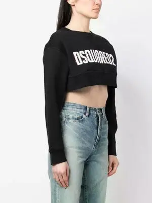 Dsquared2 Cropped Logo Sweatshirt