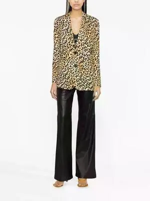 Dsquared2 Leopard Print Single-breasted Blazer