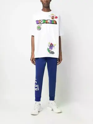 Dsquared2 Icon-print Cotton Track Pants