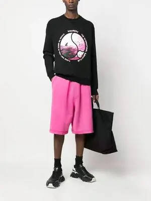 Dsquared2 Logo Print Cotton Sweatshirt