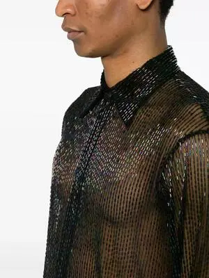 Dsquared2 70's Beaded Tulle Shirt