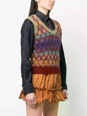 Dsquared2 Jacquard Logo Patch Vest