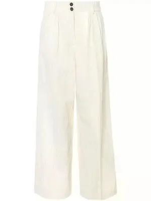 ALLSAINTS Payton Striped Twill Trousers - Neutrals