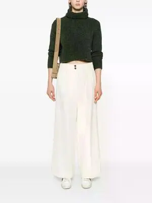 ALLSAINTS Payton Striped Twill Trousers - Neutrals