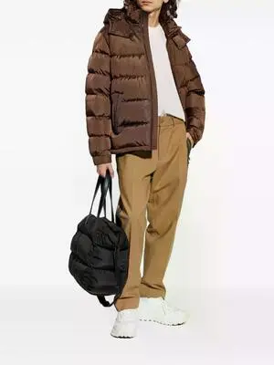 Moncler Maya Quilted Puffer Jacket - Brown
