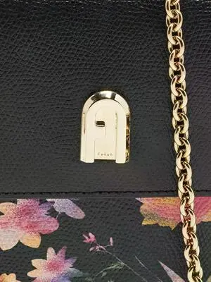 Furla Floral-print Leather Crossbody Bag