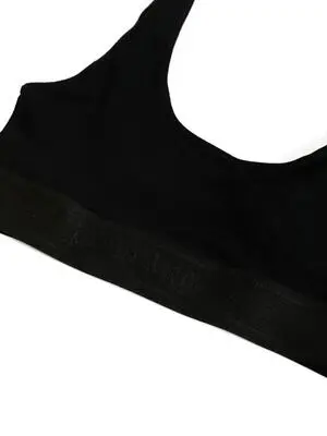 Palm Angels Logo-tape Sports Bra - Black
