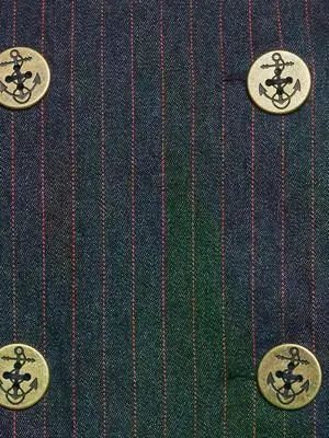 Ralph Lauren Striped Double-breasted Jacket