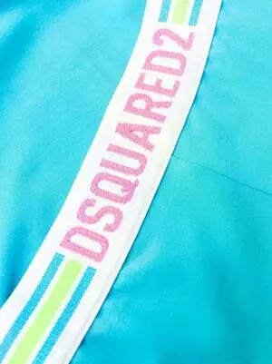 Dsquared2 Logo-waistband Cropped Leggings - Blue