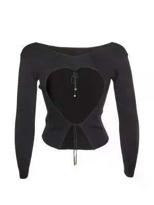 Celine Heart-shaped Open-back Top