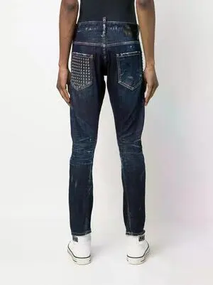 Dsquared2 Stud-embellished Skinny Jeans