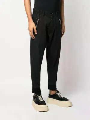 Dsquared2 Icon Print Tapered-leg Trousers