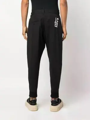 Dsquared2 Icon Print Tapered-leg Trousers