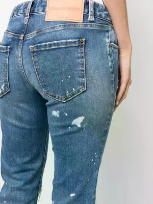 Dsquared2 Cropped Skinny Jeans - Blue