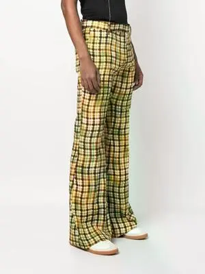 Dsquared2 Check Pattern Cotton Trousers