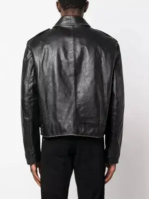 Dsquared2 Leather Bomber Jacket