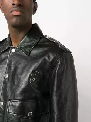 Dsquared2 Leather Bomber Jacket