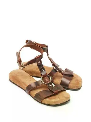 Chloé Leather Ankle-strap Sandals