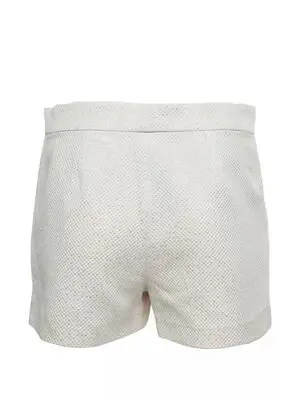 Max Mara Beige Tweed Shorts