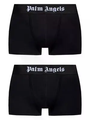 Palm Angels Logo-waistband Boxers - Black