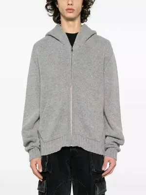 Palm Angels Curved-logo Zip-up Hoodie