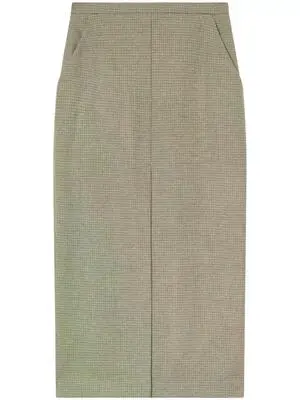 Pinko Checked Pencil Skirt