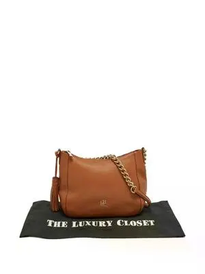 Carolina Herrera Chain-link Tassel Shoulder Bag - Brown