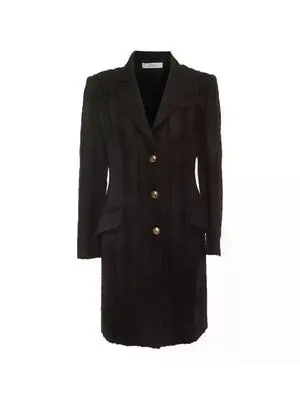 Versace Navy Blue Jacquard Single-breasted Jacket