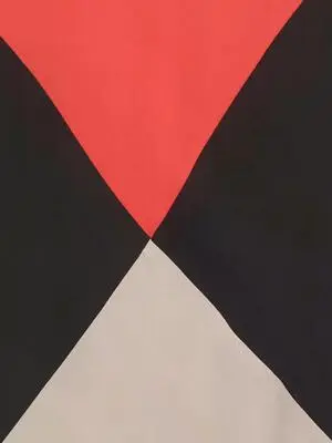 Calvin Klein Color-block Crepe Midi Dress