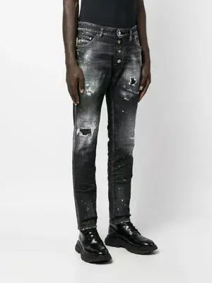 Dsquared2 Distressed Slim-cut Jeans