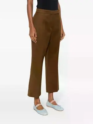 Tory Burch Cropped Wool Tailored Trousers