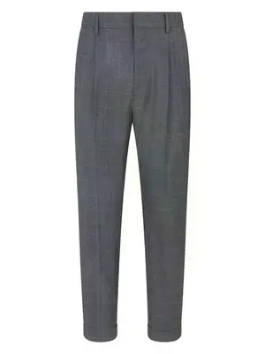Dsquared2 Checked Single-breasted Wool Suit