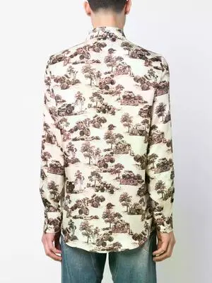 Dsquared2 Monster Truck-print Silk Shirt