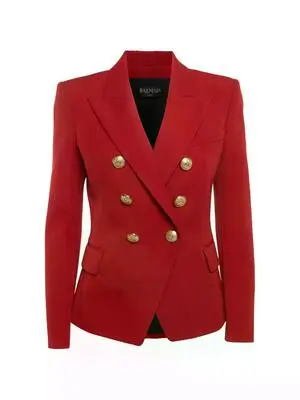 Balmain Wool Double-breasted Blazer
