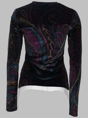 Etro Paisley Print Long Sleeve Top - Multicolor