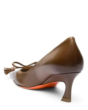 Santoni Mid-heel Patent Leather Pumps