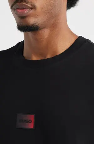 Hugo Danotie Logo Patch T-shirt - Black