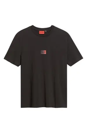 Hugo Danotie Logo Patch T-shirt - Black