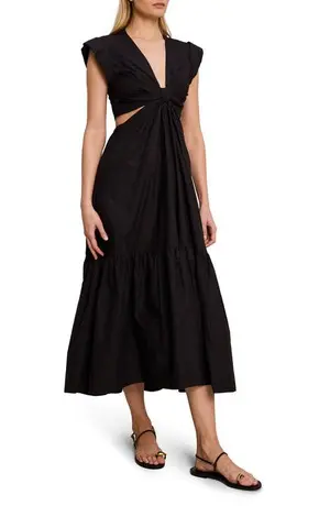 A.L.C. Alexandria Cotton Poplin Midi Dress
