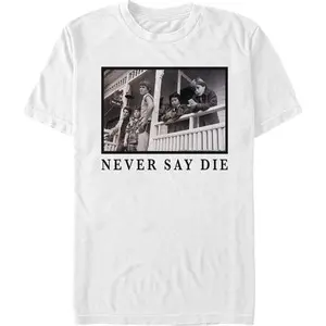 THE GOONIES Never Say Die Photo Short Sleeve Graphic T-shirt - White