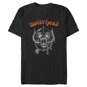 MOTORHEAD Snaggletooth Logo Short Sleeve Graphic T-shirt - Black