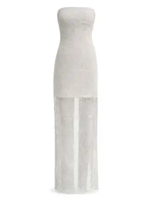 ROTATE BY BIRGER CHRISTENSEN Long Lace Dress - Multicolor