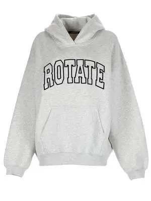 ROTATE BY BIRGER CHRISTENSEN ROTATE Sweatshirt With Logo Detail Gray