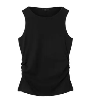 ALLSAINTS Ruched Katarina Tank Top - Black